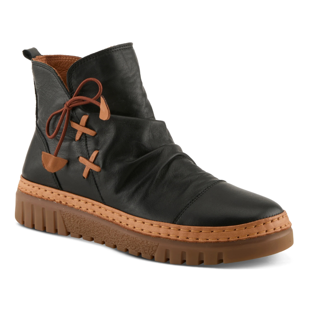 Spring Step Vandis Black Leather Boot (Women's) | Mar-Lou Shoes – Mar-Lou Shoes®