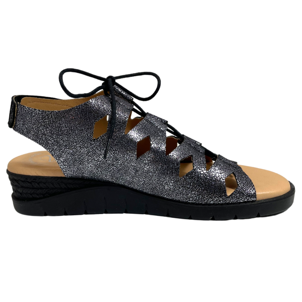 Valeria's Janice Black Sandal (Women's) | Mar-Lou Shoes – Mar-Lou Shoes®