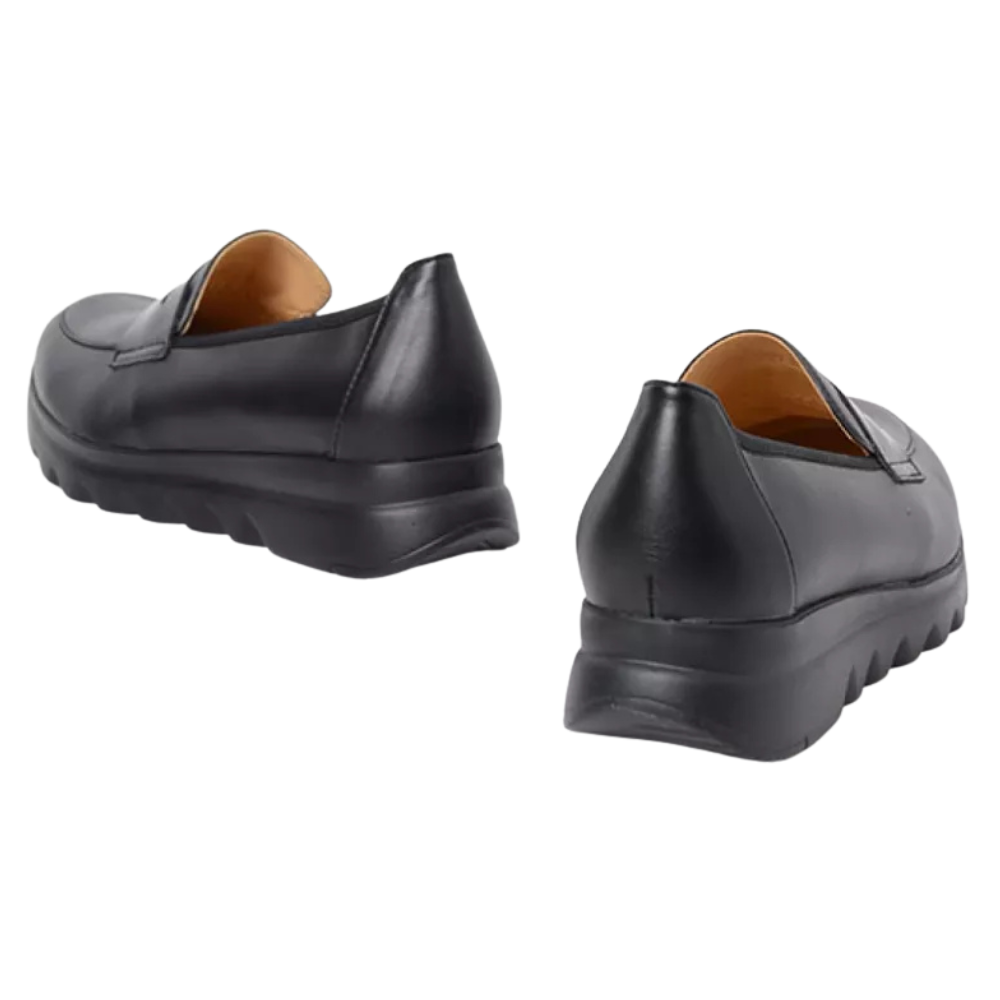 Wolky Snoafer Black Vegan Biocare Shoe (Women's) | Mar-Lou Shoes – Mar ...