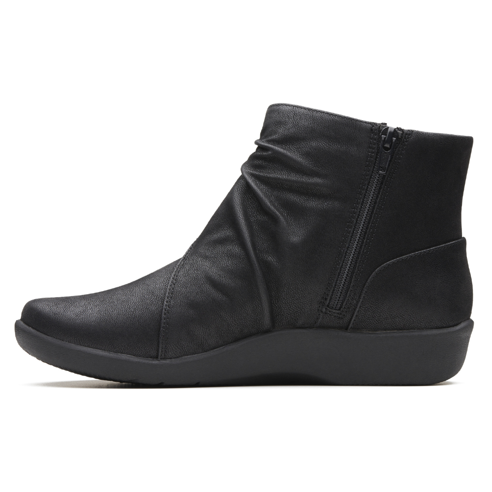 Clarks Sillian Tana Black Synthetic Boot (Women's) | Mar-Lou Shoes ...