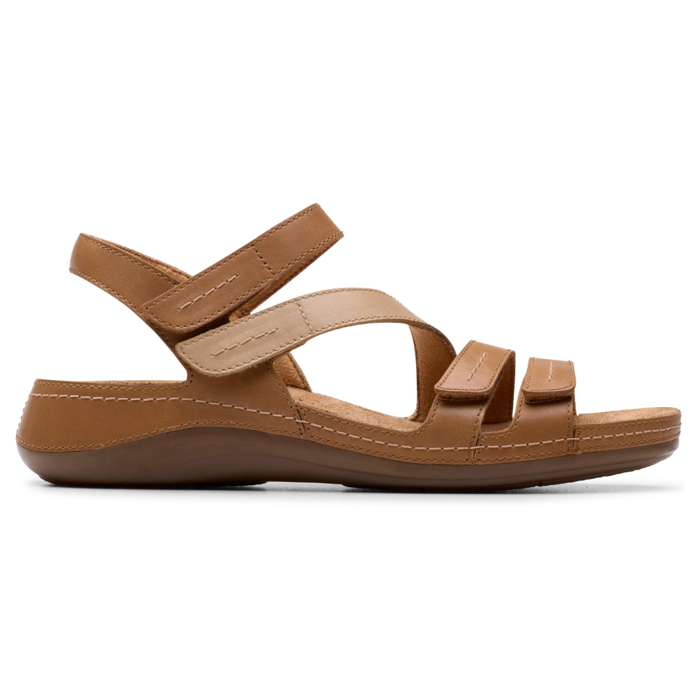Clarks Cecily Mix Beige Combi Sandal (Women's) | Mar-Lou Shoes – Mar ...