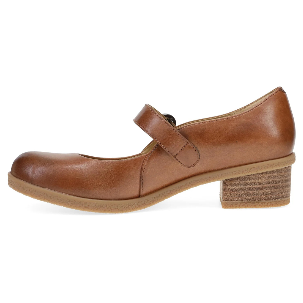 Dansko Deirdra Tan Waterproof Burnished Leather Mary Jane (Women's) | Mar-Lou Shoes – Mar-Lou Shoes®