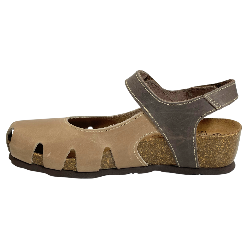 Sabatini Elizabeth Beige/Fango Crazy Sandal (Women's) | Mar-Lou Shoes ...