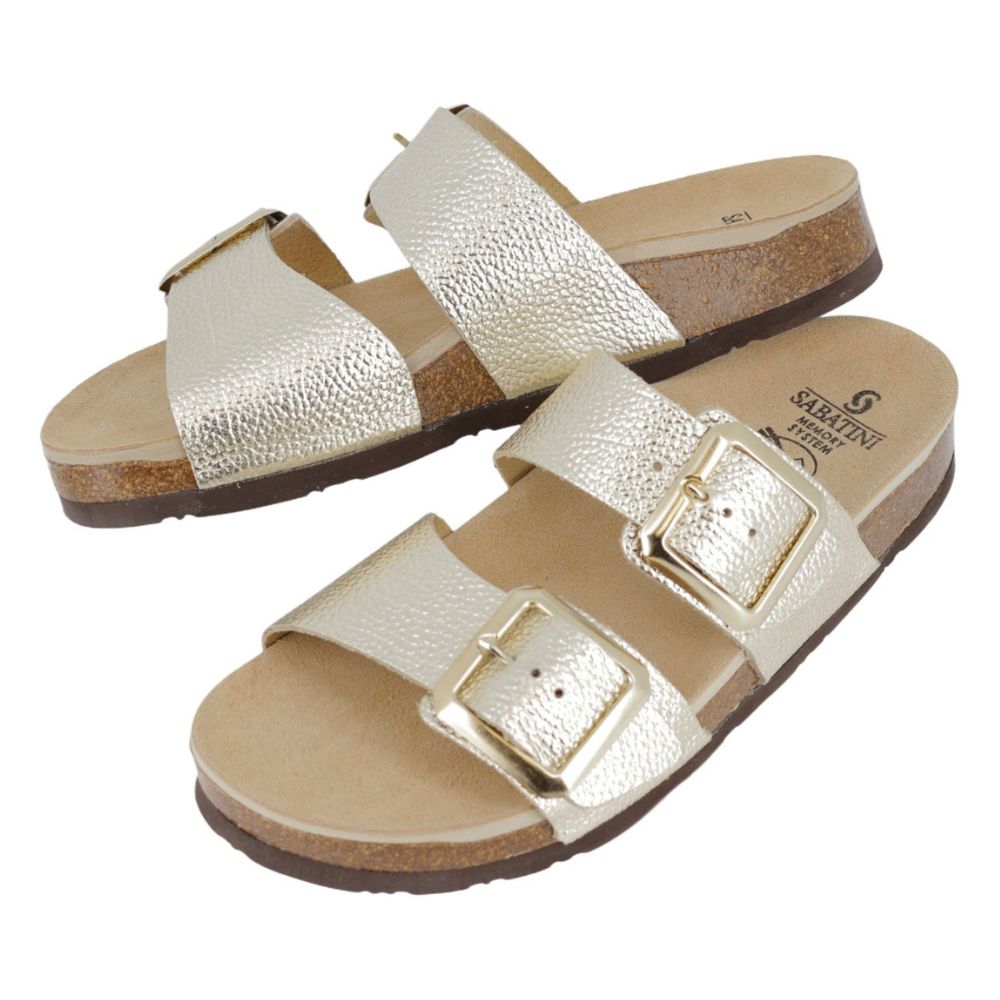 Sabatini Ines 4700 Cervo Platinum Leather Sandal (Women's) | Mar-Lou ...