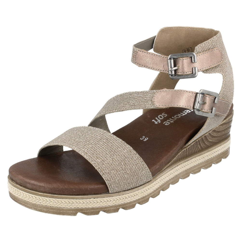 Remonte D6351 Rose Leather Sandal (Women's) | Mar-Lou Shoes – Mar-Lou ...
