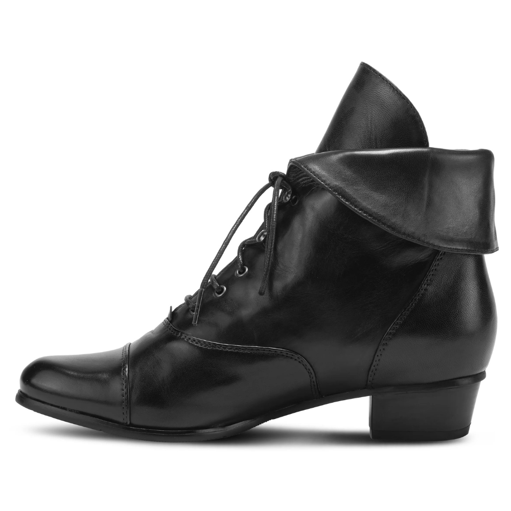 Spring Step Galil Black Leather Bootie (Women's) | Mar-Lou Shoes – Mar ...