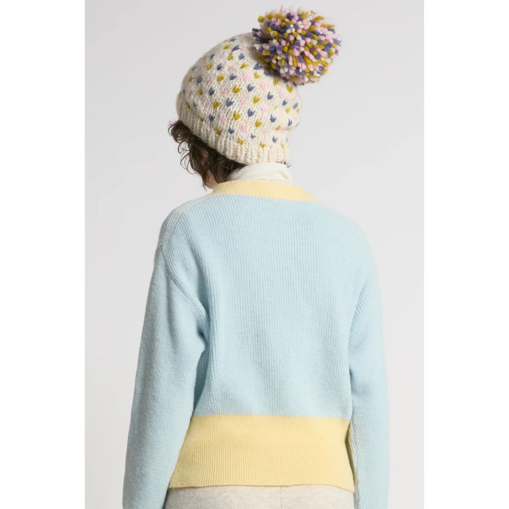 Look By M Multi Mini Heart Cotton Candy Pompom Hat (Women's) | Mar-Lou ...