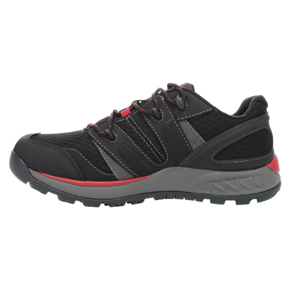 Propét Vercors Waterproof Black/Red Sneaker (Men's) | Mar-Lou Shoes ...