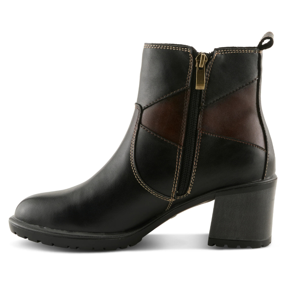 Spring Step Patchpower Black Multi Leather Boot (Women's) | Mar-Lou ...