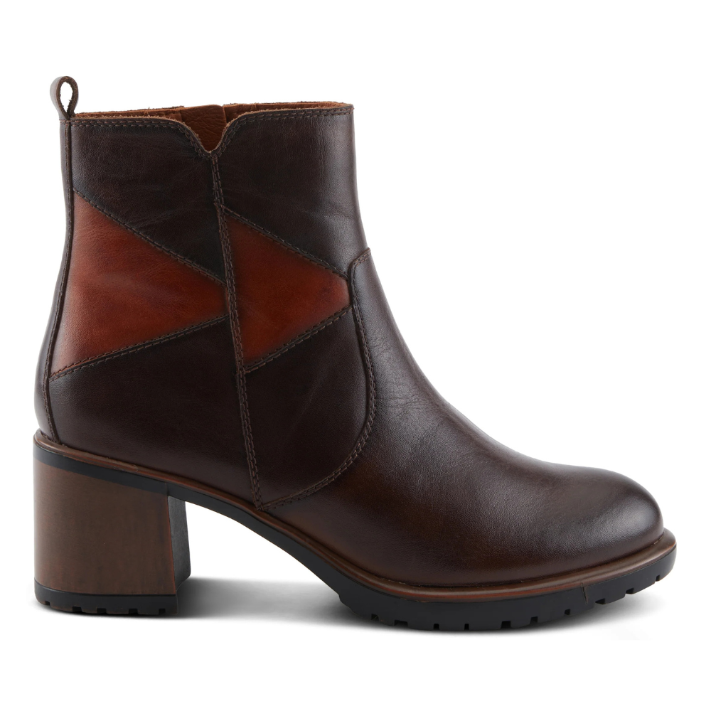 Spring Step Patchpower Dark Brown Multi Leather Boot (Women's) | Mar ...