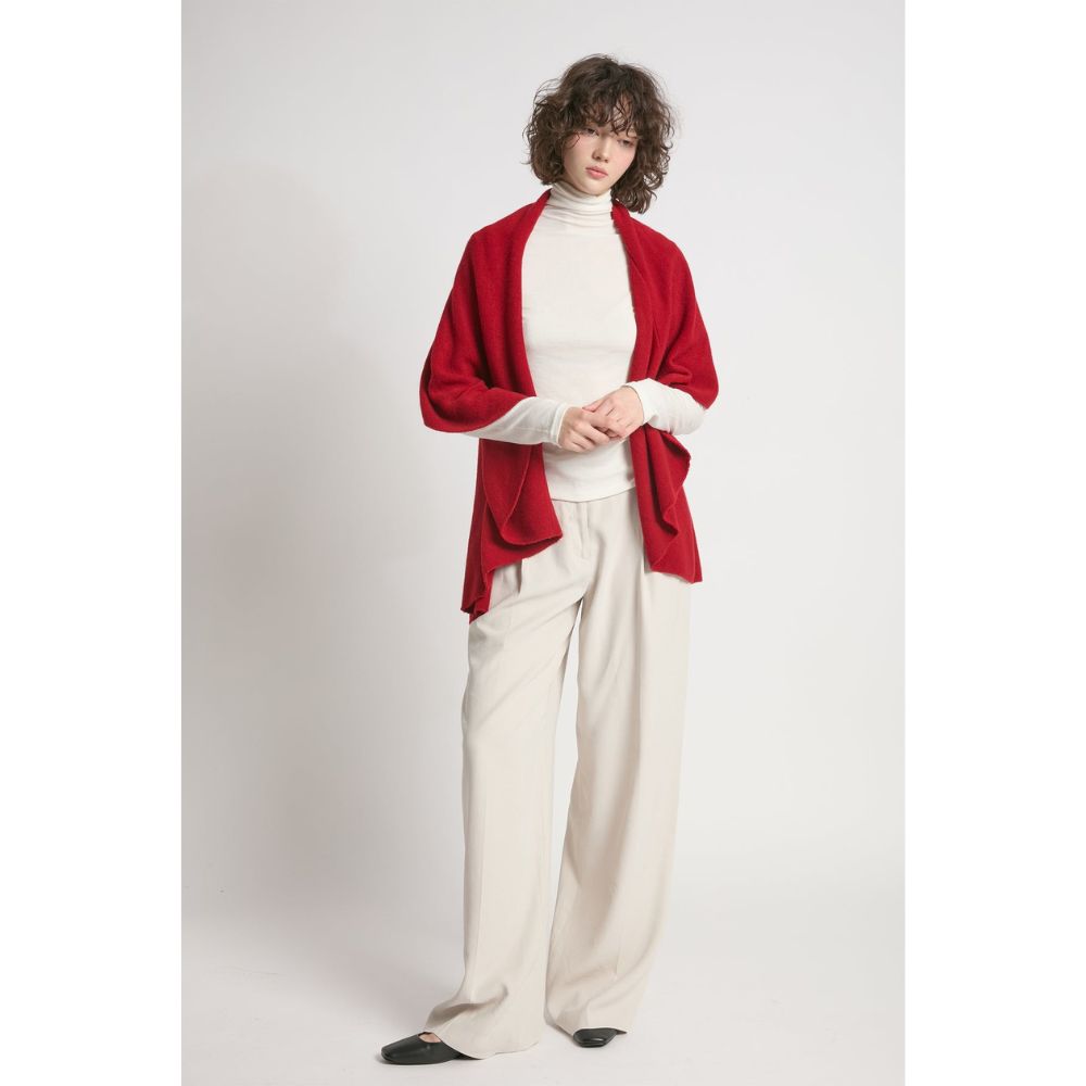 Look By M Basic Shawl Vest Red | Mar-Lou Shoes – Mar-Lou Shoes®