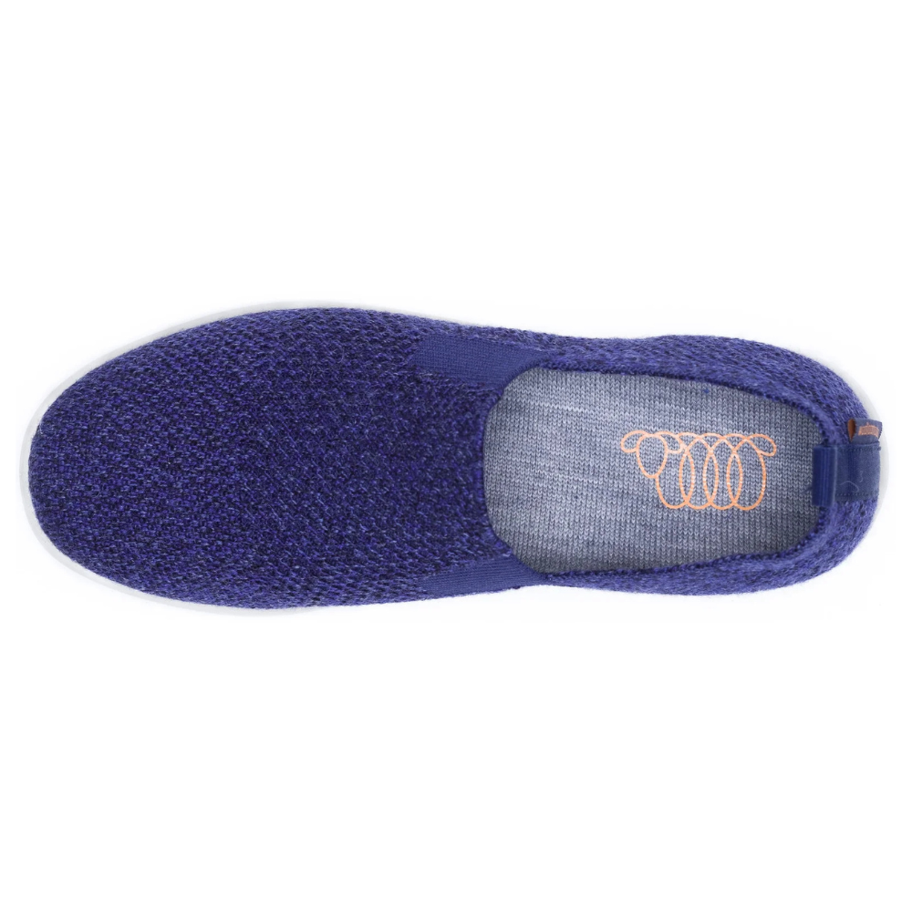 Woolloomooloo Suffolk Navy Merino Wool Slip-On (Unisex) | Mar-Lou Shoes ...