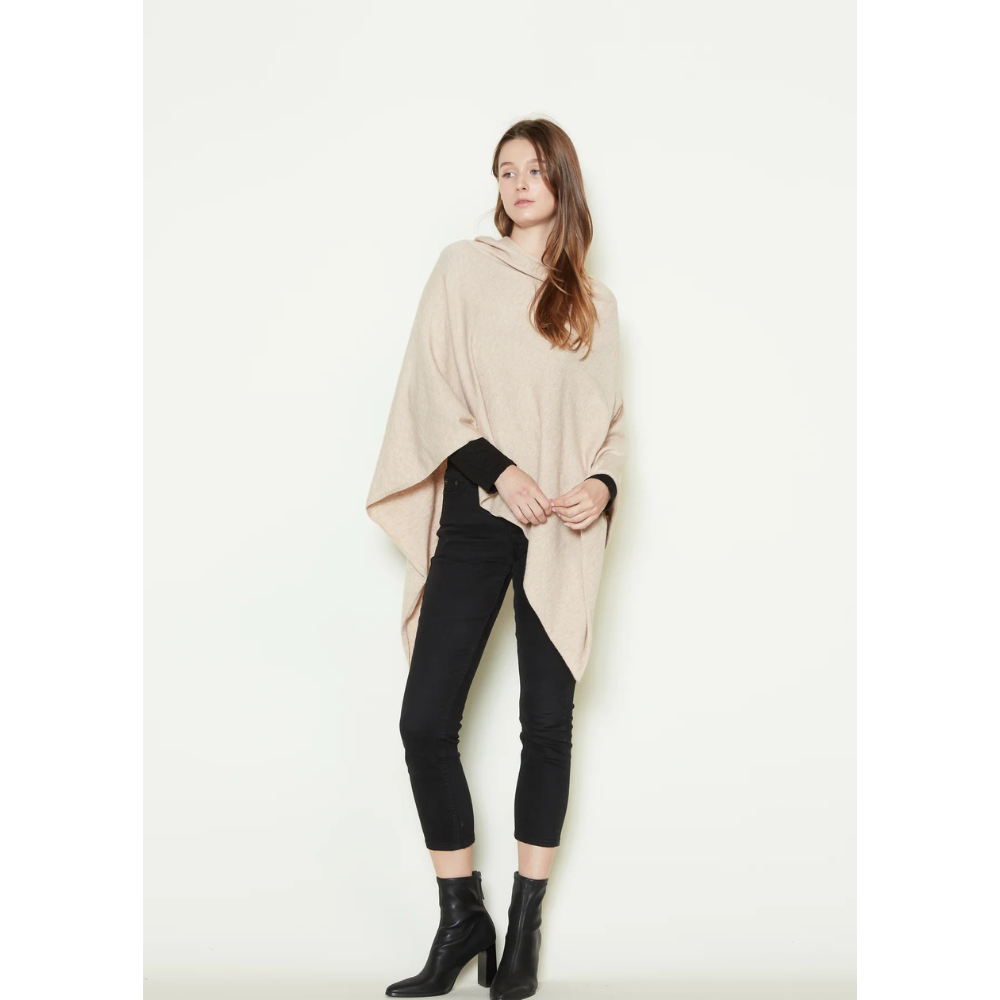 Look by M Basic Triangle Poncho Beige (Women's) | Mar-Lou Shoes – Mar ...