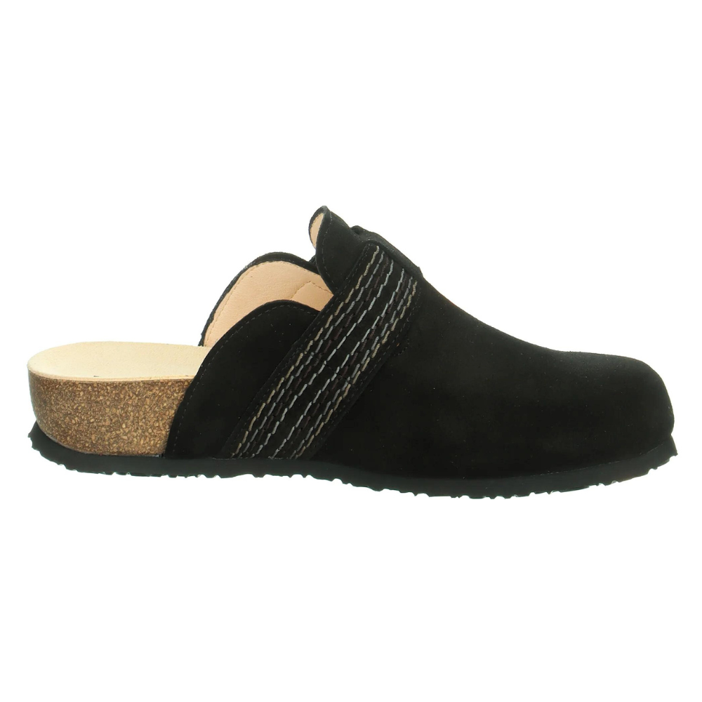 Think! Julia Black Leather Clog (Women's) | Mar-Lou Shoes – Mar-Lou Shoes®
